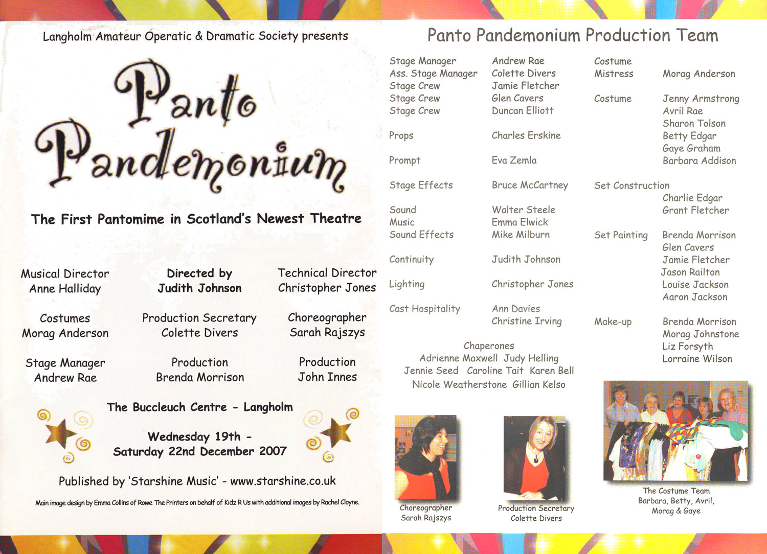 Panto Pandemonium 2007 - CENTRE STAGE COMMUNITY THEATRE